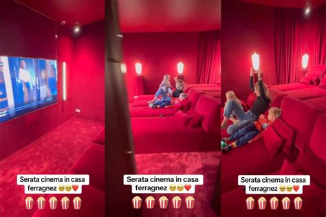Ferragnez Avete Visto La Sala Cinema Nella Nuova Casa Schermo Enorme