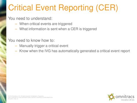 Ivg Driver Training Critical Event Reporting Ppt Download