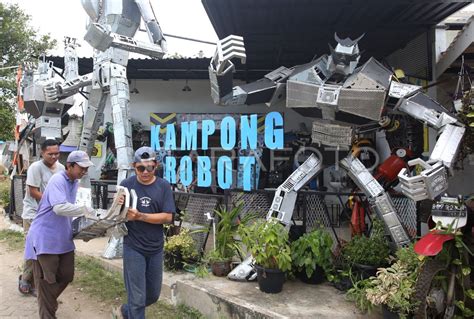 Belajar Merakit Di Kampong Robot Tangsel Antara Foto