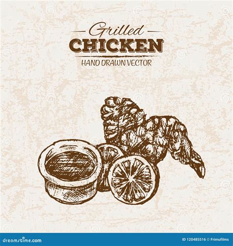 Hand Drawn Sketch Chicken Meat Products Set Stock Illustration Illustration Of Drawn Fresh