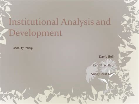 Ppt Institutional Analysis And Development Powerpoint Presentation