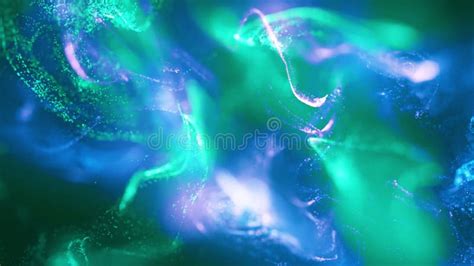 Particle Wave Background Animation Flowing Energy Field In Motion Stock