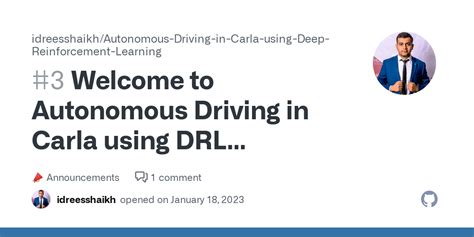 Welcome To Autonomous Driving In Carla Using Drl Discussions