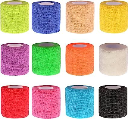 Tigratigro 12 Rotoli Benda Elastica Coesiva 5cm X4 5m Bendaggio