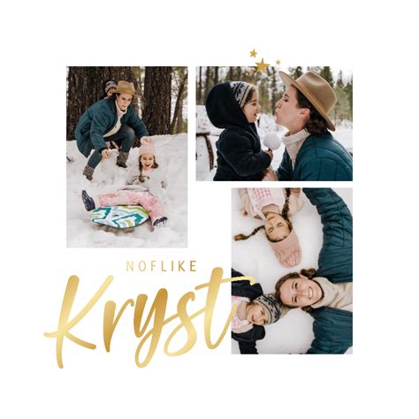 Kerstkaartje Fotocollage Fries Noflike Kryst Kaartje2go