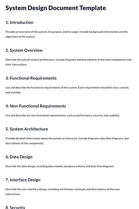 System Design Document Template Template Collaborative Docs For Teams