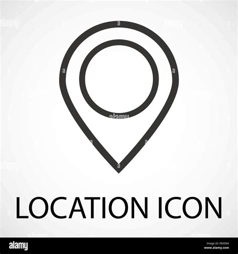 Simple Location Map Pointer Icon Stock Vector Image Art Alamy