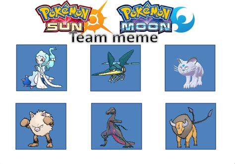 My Pokemon Sun Team By Murlocoverlord On Deviantart
