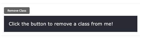 How Do I Remove A Class Name From An Element W3Schools