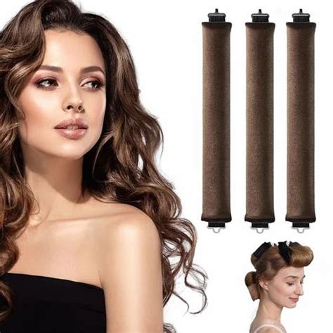 Maycreate Heatless Hair Curler Flexible Curling Rod With Hook Satin