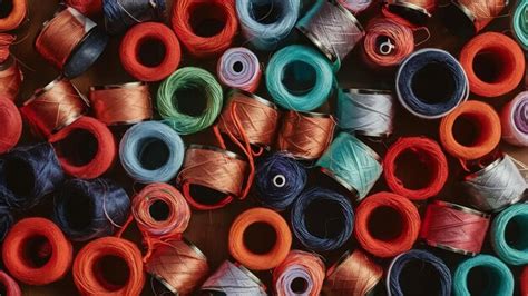 Premium Photo Close Up Image Of A Lot Of Coils With A Threads At The Sewing Workshop