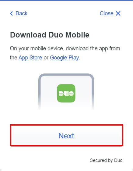 Information Technology Reactivating Duo Mobile Service Portal