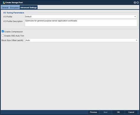 File Create Strg Pool Adv Set  Osnexus Online Documentation Site
