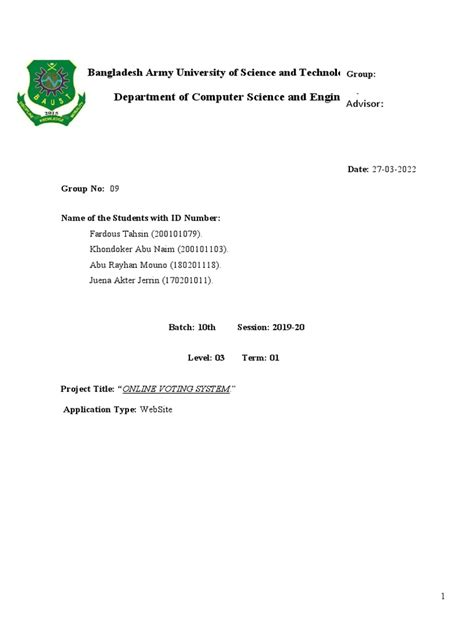 Online Voting System Project Proposal Report Pdf Online Voting System Project Proposal Report Pdf