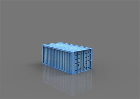 Shipping Container 3d Model 3d Printable Cgtrader