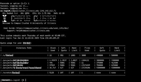 Accessing The System UIUC NCSA ICC User Guide