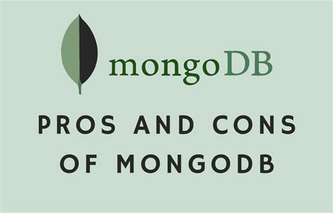 Pros And Cons Of Mongodb