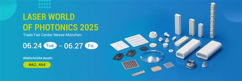 Innovacera Will Showcase Technical Ceramic Solutions At 2025 Laser World Of Photonics In Booth