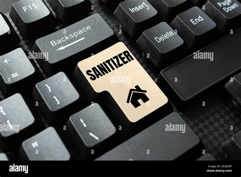 Handwriting Text Sanitizer Business Approach Liquid Or Gel Generally