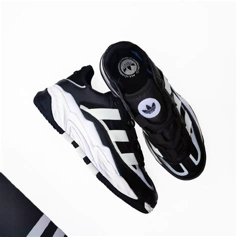 Мужские молодежные черно-белые кожаные кроссовки adidas niteball 🆕 ...