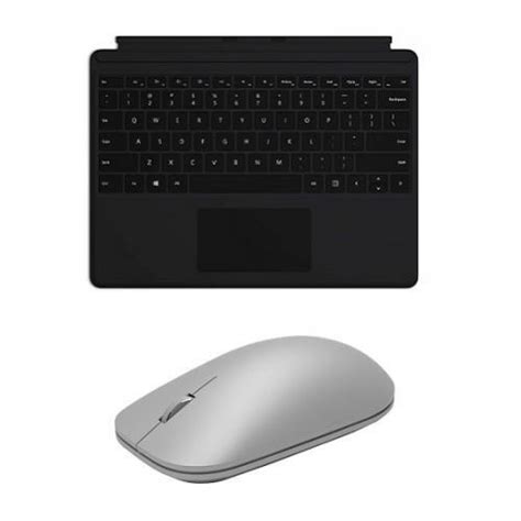 Microsoft Surface Mouse Graysurface Pro X Keyboard Black Alcantara