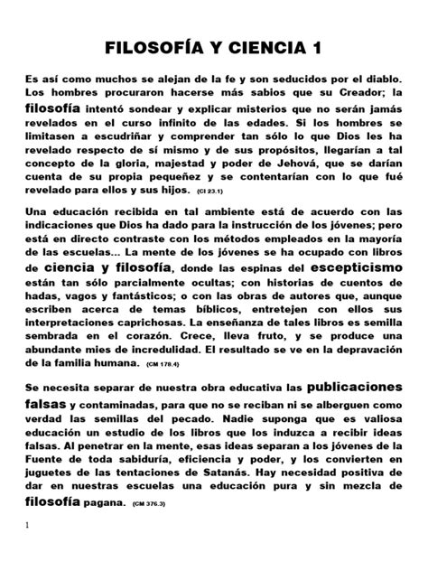 Filosofía Y Ciencia Pdf Verdad Jesús