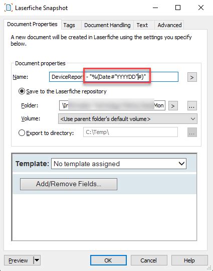 Format Date In Name In Laserfiche Snapshot Laserfiche Answers