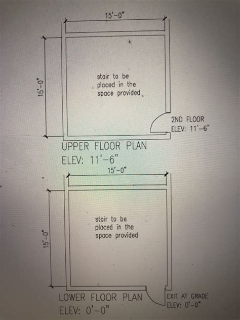 Solved Develop An Exit Stairway Within The Existing Chegg Com