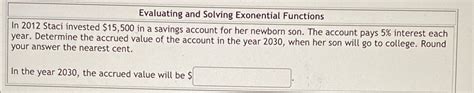 Solved Evaluating And Solving Exonential Functionsin Chegg