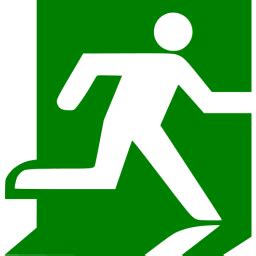 Green exit icon - Free green exit icons