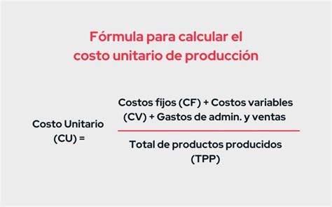 Como Calcular El Costo Unitario De Produccion Image To U