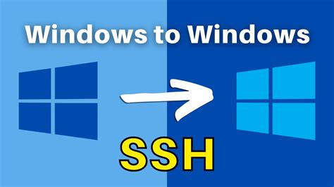 How To SSH Into Windows From Windows And Copy Files Remotely YouTube