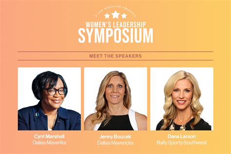 Meet The Speakers Women Leaders In Professional Sports D Magazine