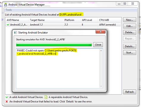 Android Monodevelop Cant Find Avd Or It Dont Get Noticed It Is Running Stack Overflow