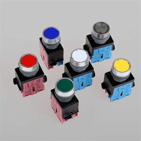 22mm Power Push Button Switch 600v 10a Momentary Plastic Electrical