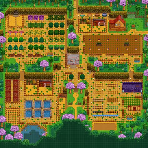 I Was Bored At Work And Tried The Sdv Farm Layout Maker Thoughts R Stardewvalley