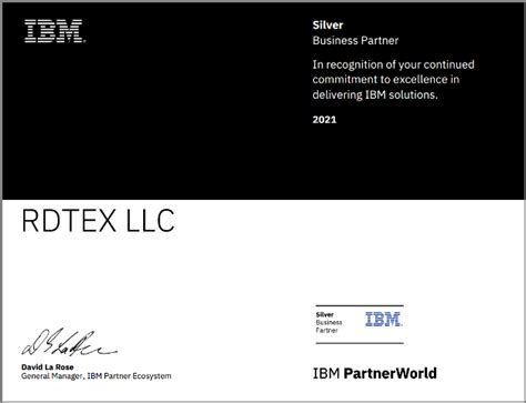 Certificates Rdtex