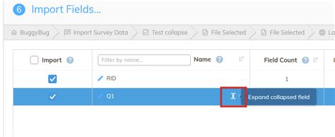 Survey Data Import Wizard Select Fields Codeit