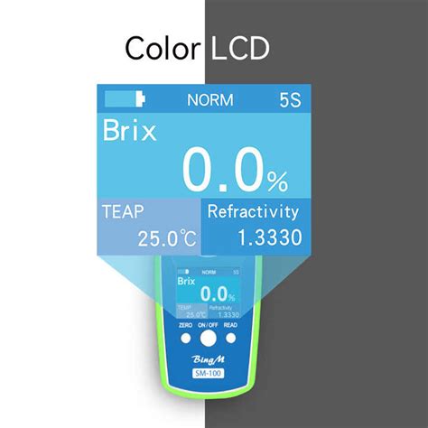 Sm 100 Digital Brix Meter Precision Fruit Ripeness Testing