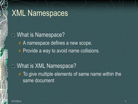 Ppt Xml Namespaces Powerpoint Presentation Free Download Id2983689