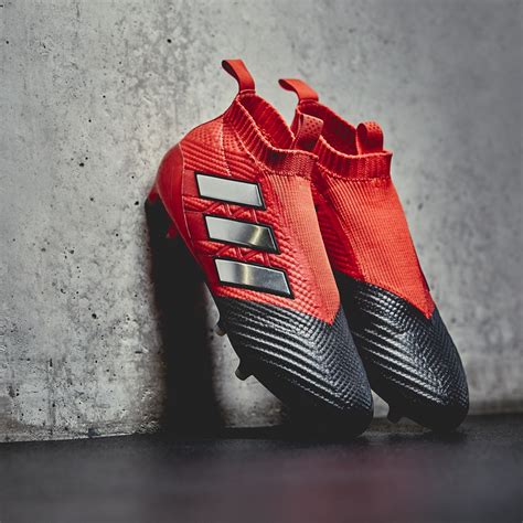 Adidas ACE Mastercontrol FG Mens Soccer Cleats Firm Ground Red White Core Black