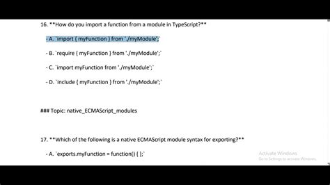 Typescript Mcqs Preparation For Giaic Paper Part 3 Youtube