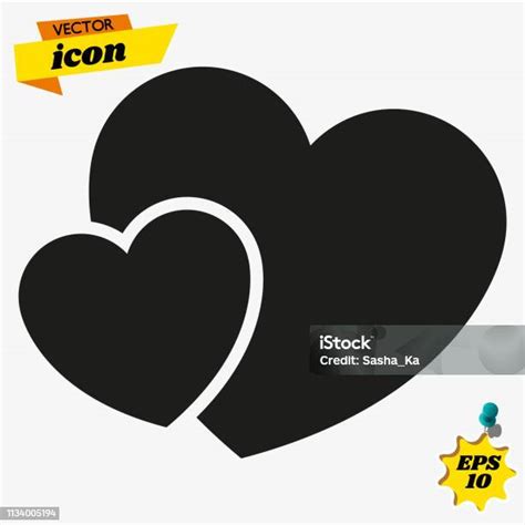 하트 아이콘 배경에 고립 된 유행 플랫 스타일 심장 아이콘 페이지 기호 웹 사이트 디자인 심장 아이콘 로고 응용 프로그램 Ui 심장 아이콘 벡터 일러스트 레이 션 Eps10