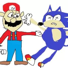 Mario Beating Up Sonic By Hugenate On Newgrounds