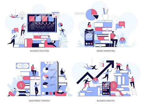 Premium Vector Business Solution And Analysis Investment Strategy