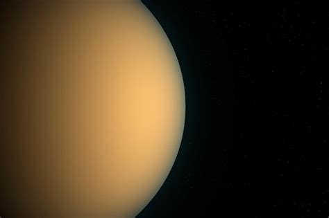 Titã a lua do sistema solar de saturno Foto Premium