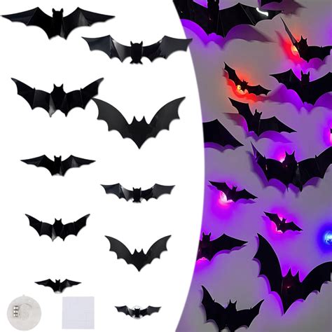 3d Bat Design Led Decoration 10 Unique Flying Bat Shapes With 5 Sizes