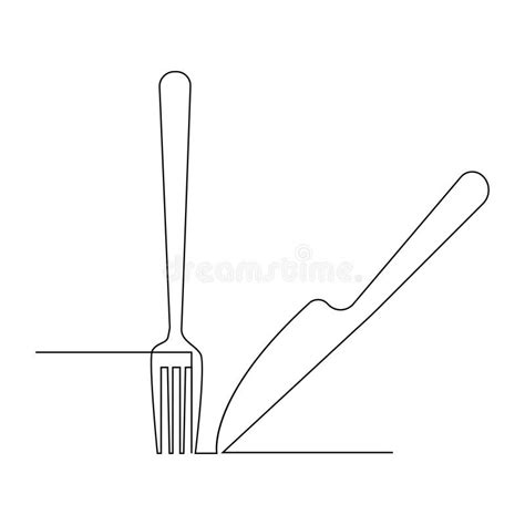 矢量勺刀在白背景图上连续一行图示 向量例证 插画 包括有 餐具 线路 分级显示 图象 背包 牌照 303250604