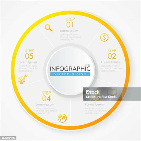Modèle De Conception Dinfographie De Cercle De Données Dentreprise Avec