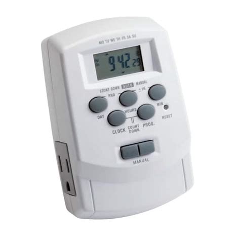 Kichler White 12 Volt Digital Timer For Outdoor Landscape Transformer